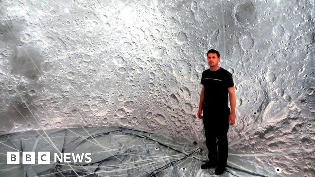 Giant moon artwork goes missing in post on way to Austria