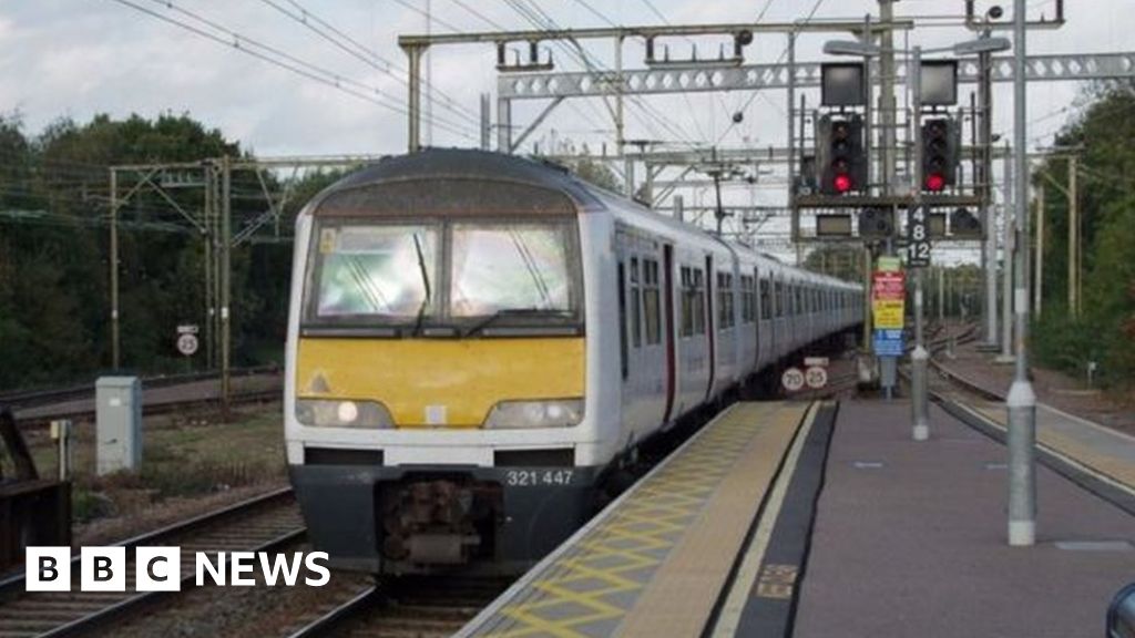 Doors opened on wrong side of train during rail strike - BBC News