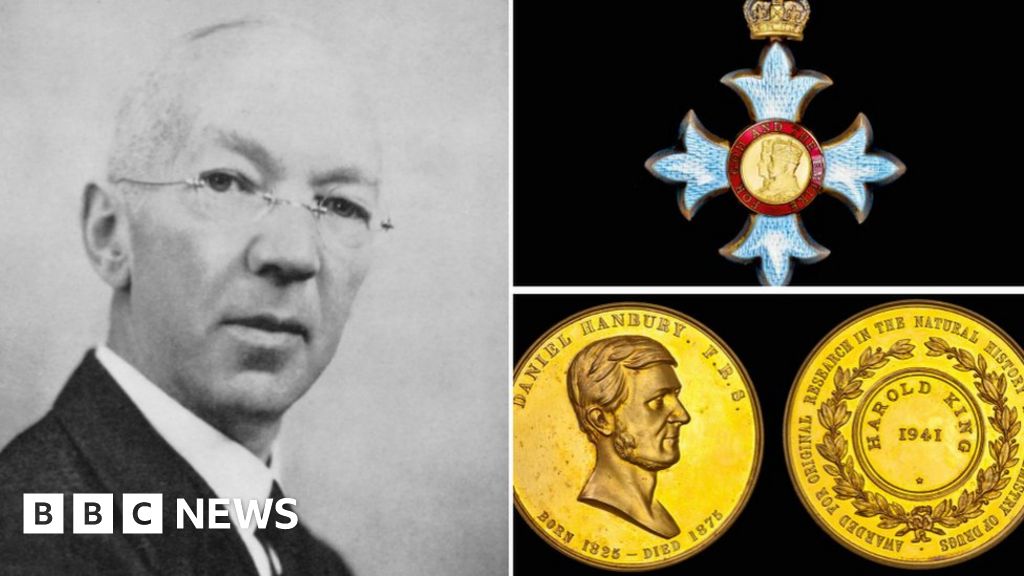 Harold King: Welsh poison dart scientist's medal sold - BBC News