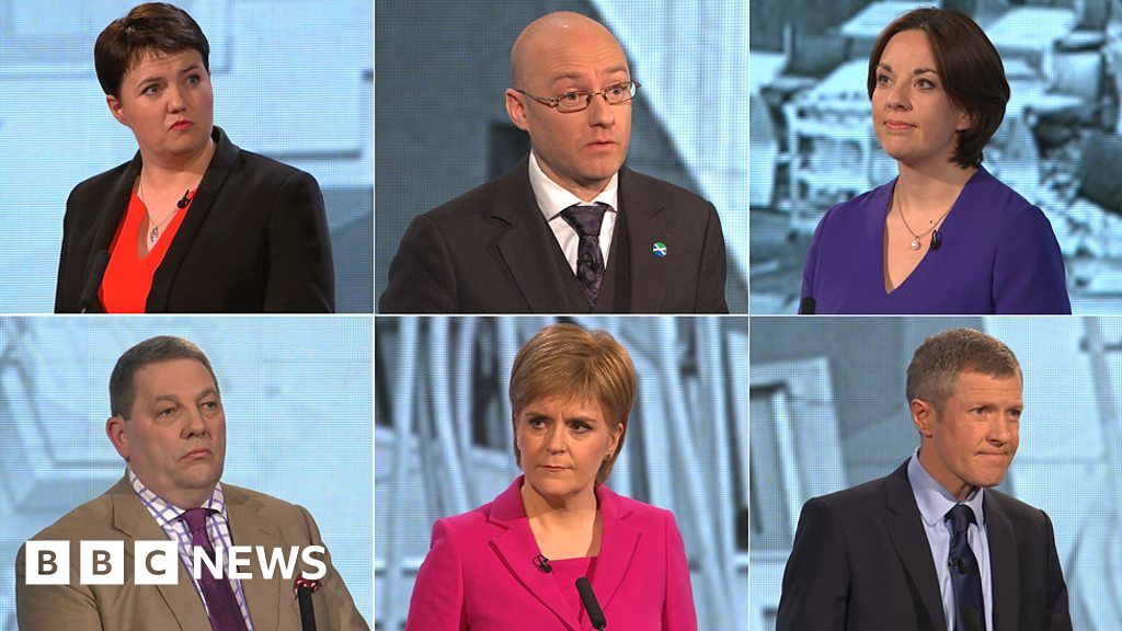 Scottish leaders' debate: What would you say to Donald Trump? - BBC News