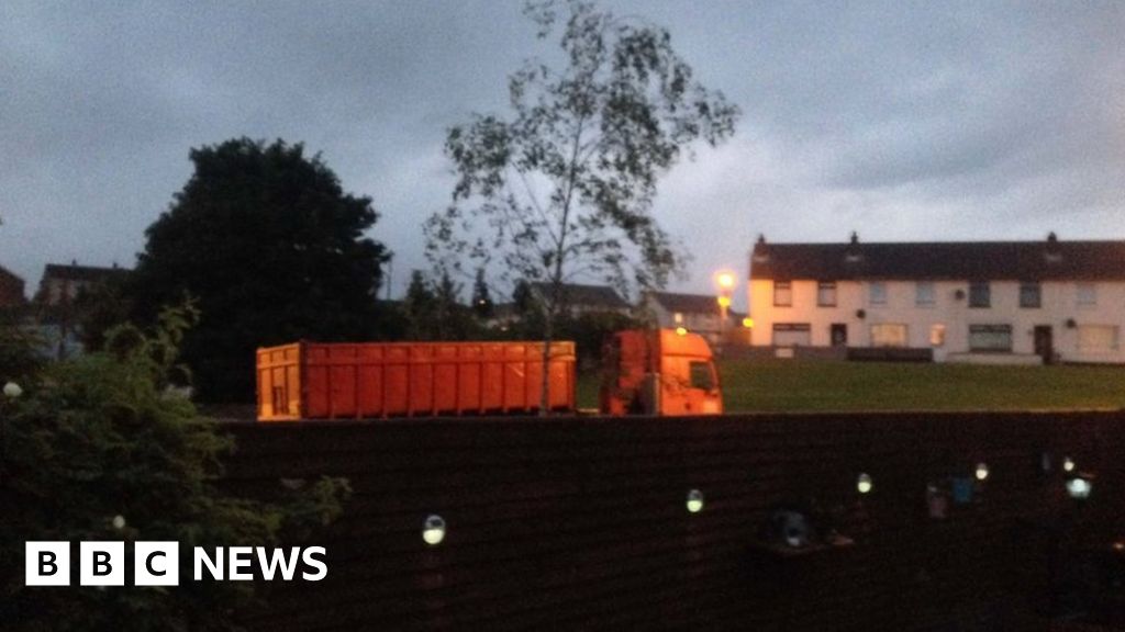 Council investigates dumping of tyres at a Dundonald bonfire site - BBC ...