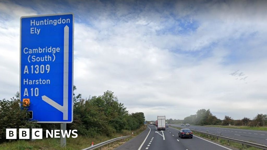 M11 Trumpington: Police called from inside lorry and four rescued