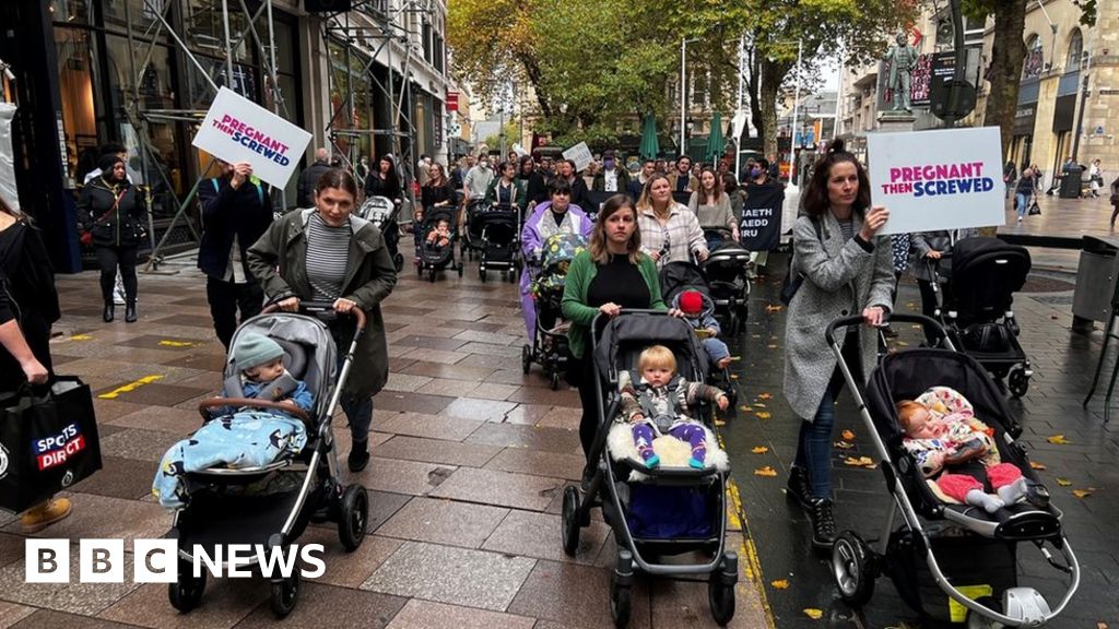 Pregnant Then Screwed Cardiff protest draws mums for march