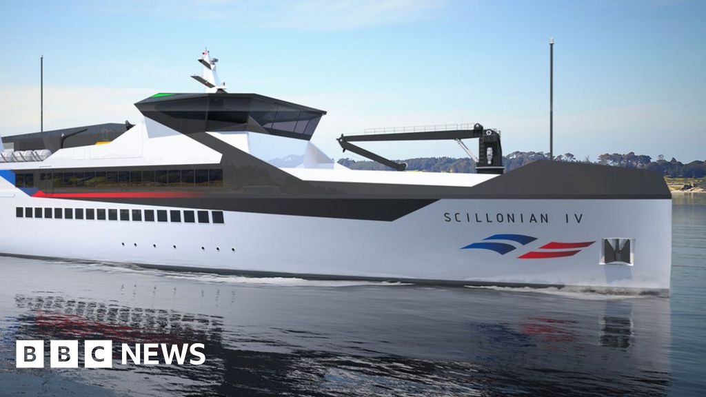 Designs for new Isles of Scilly ferry revealed - BBC News