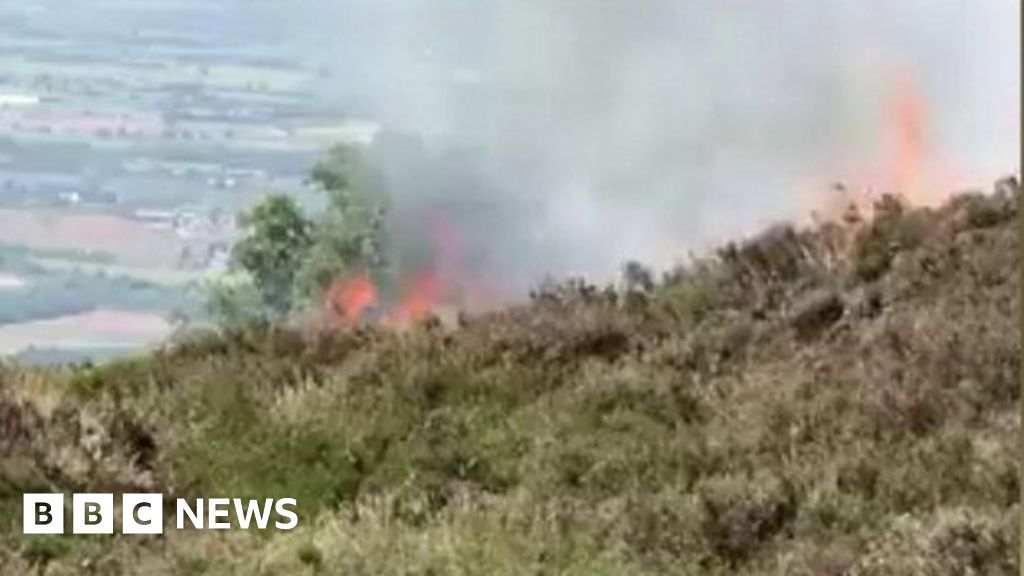 Fire breaks out at Shropshire beauty spot