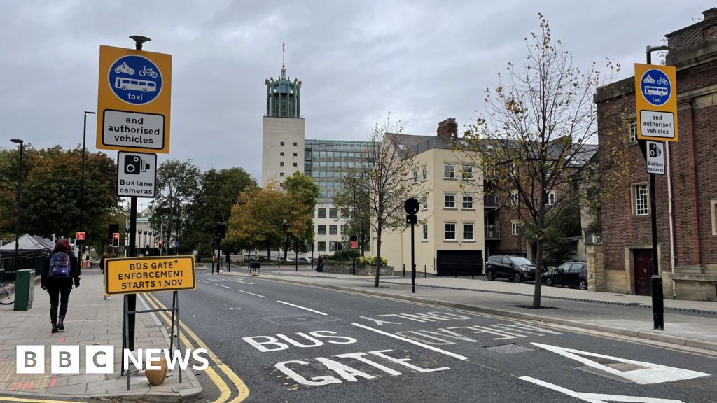 Newcastle's lucrative bus lane camera operating again - BBC News