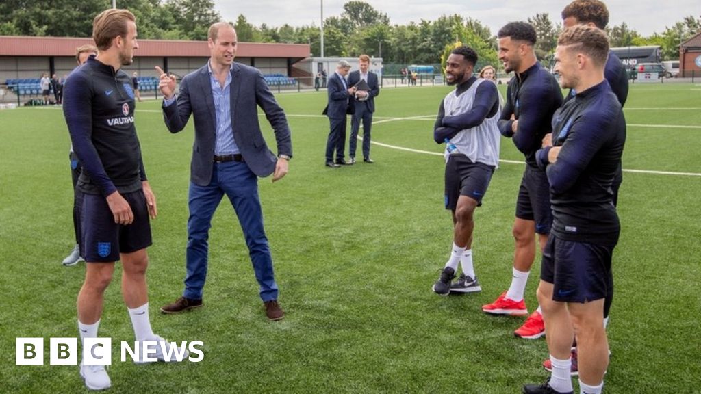 World Cup 2018: England squad meets Duke of Cambridge
