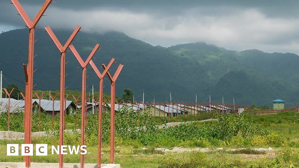 Myanmar camps built on destroyed Rohingya villages - BBC News