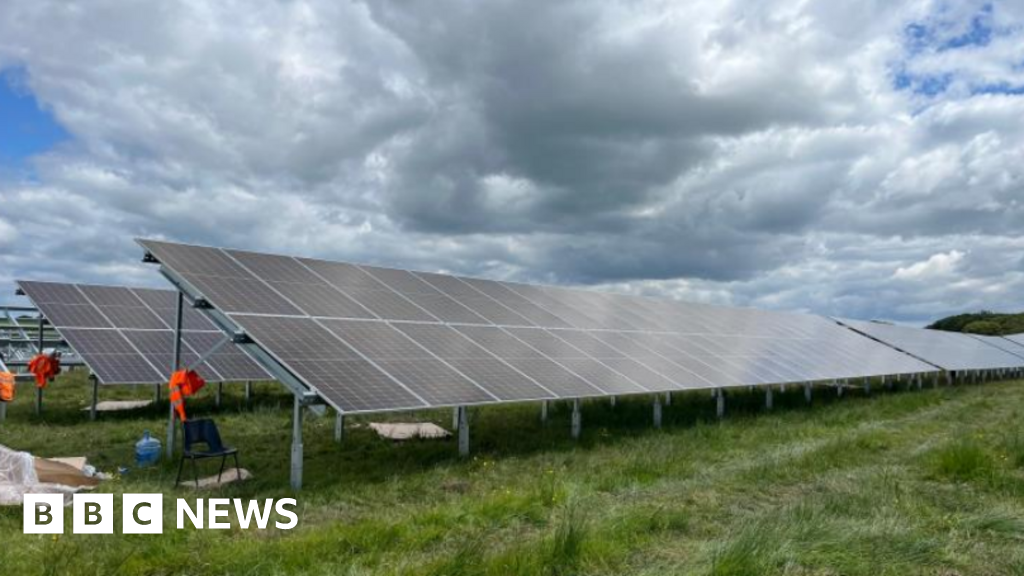 Barrow solar farm to be running by mid-September - BBC News