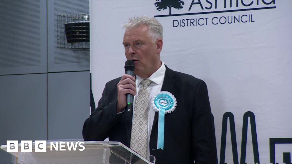 Lee Anderson wins the first seat for Reform UK in Ashfield