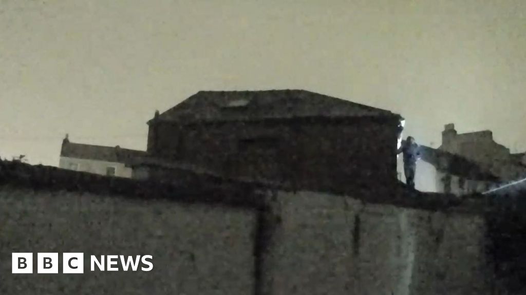 Burglar who climbed onto roof in police stand-off jailed