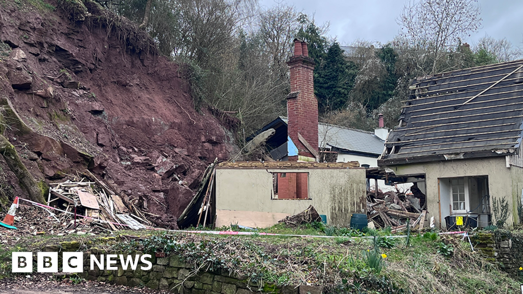 Hoarwithy family 'lucky' to be out when landslip hit