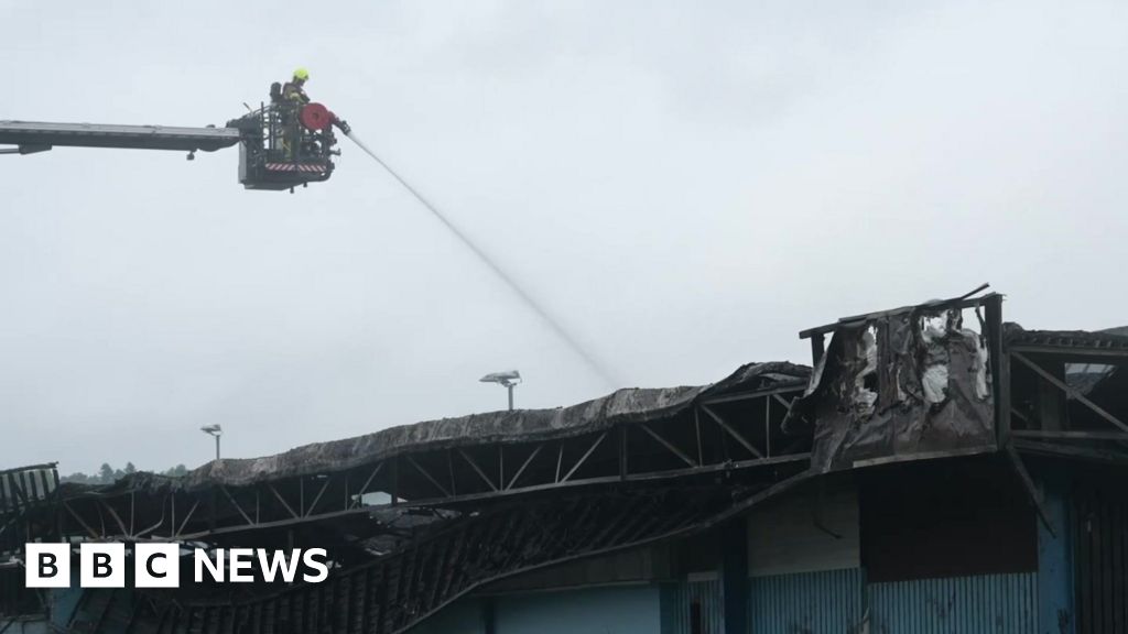 Derelict Bradford Rhodesway swimming pool building hit by fire