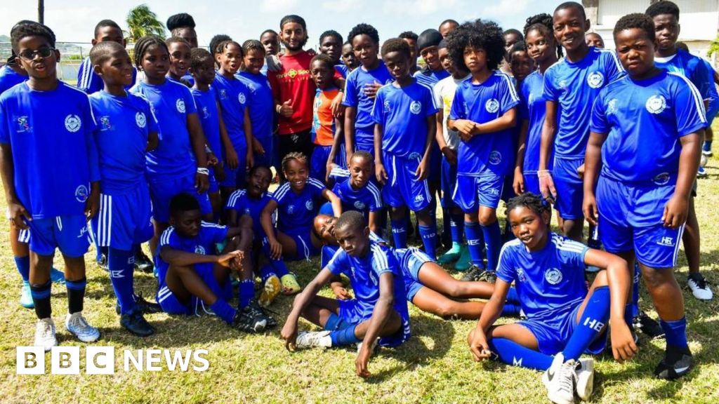 Wolverhampton student coaches train young Caribbean footballers