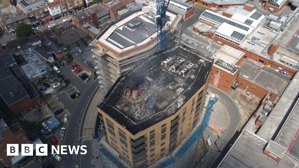 Staines: Tower block fire caused by welding work, says developer - BBC News
