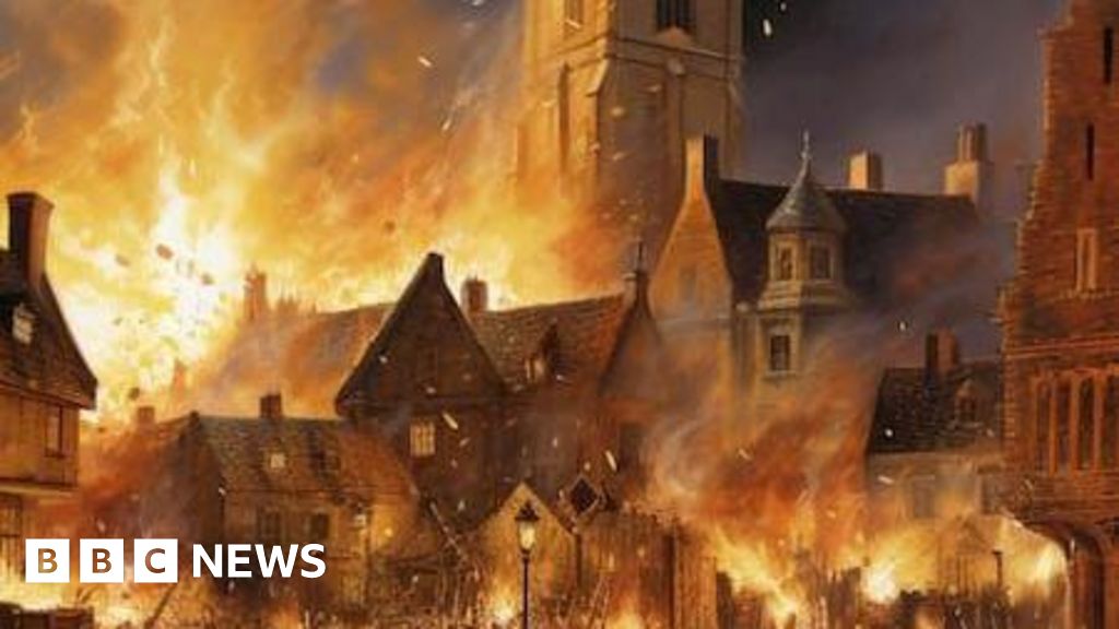 What is the story behind the Great Fire of Northampton?
