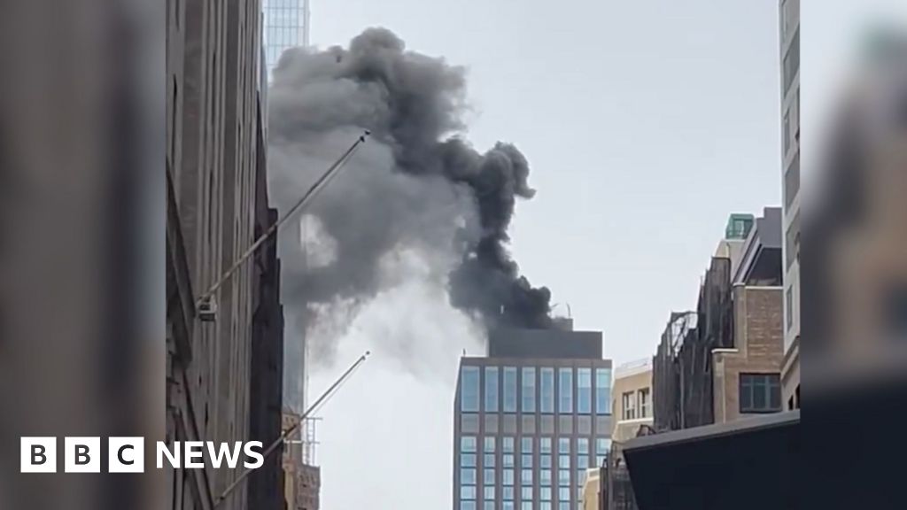 Watch: Thick smoke billows from New York skyscraper