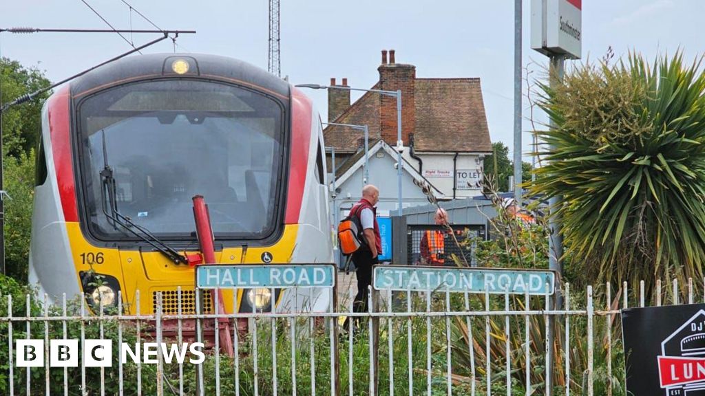 Lines at Southminster station blocked after train hits buffers
