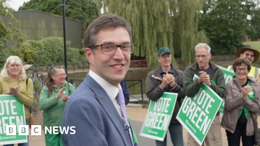 Green MP Adrian Ramsay celebrates election win in Diss