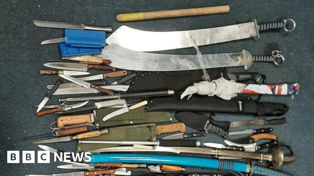 Amnesty week 'promising' after 150 knives and swords collected - BBC News