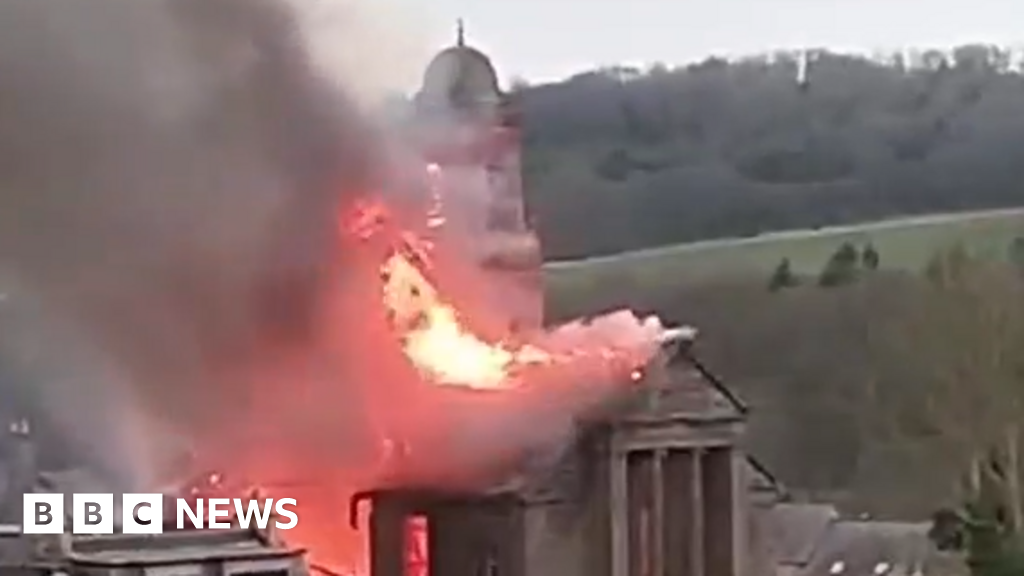Blaze at derelict historic Angus church tackled by fire crews