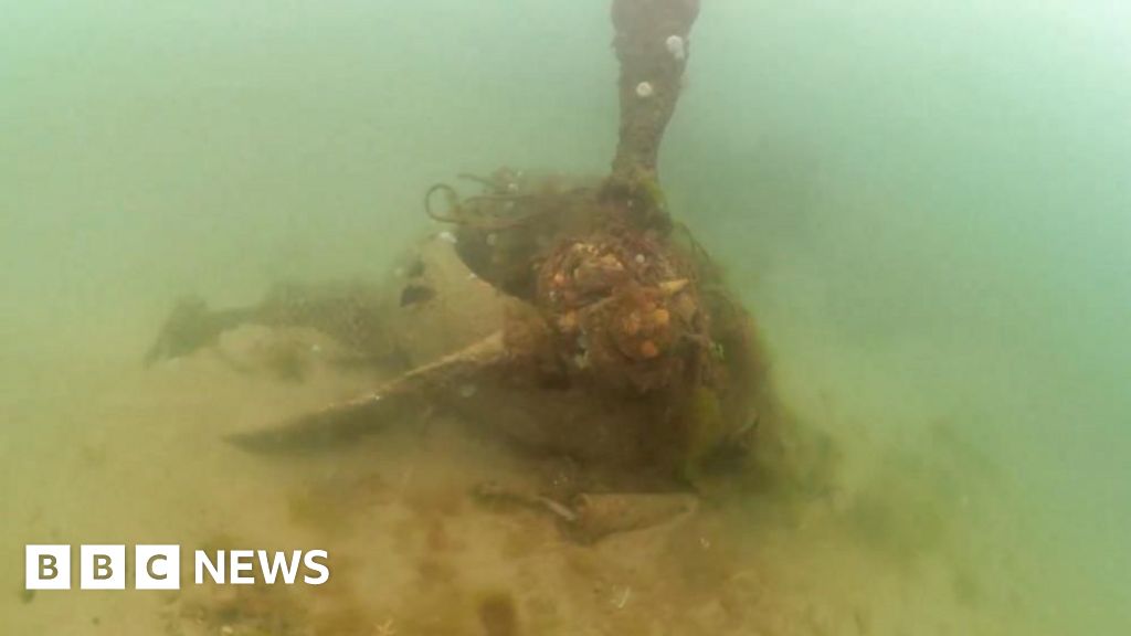Diver's footage reveals WW2 bomber wreckage off Norfolk coast