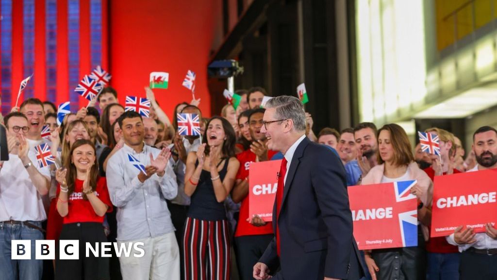 Watch: The election night in 100 seconds - BBC News
