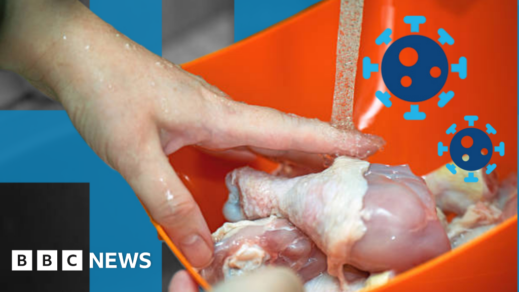 How washing chicken can turn your kitchen into a health hazard - BBC News