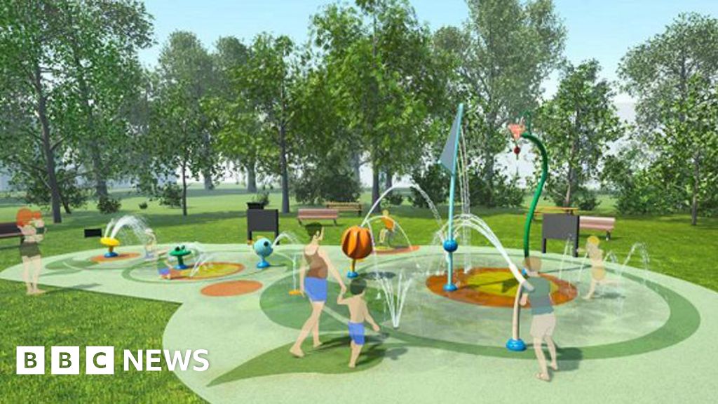 Designs revealed for new Matlock park splash pad - BBC News