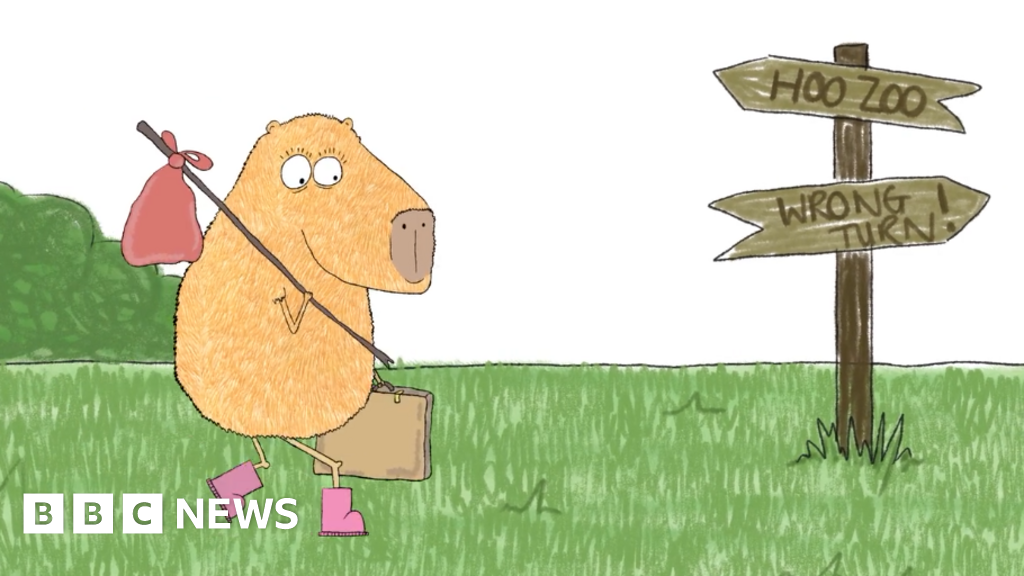 Cinnamon the capybara's 'best life' now features in cartoon