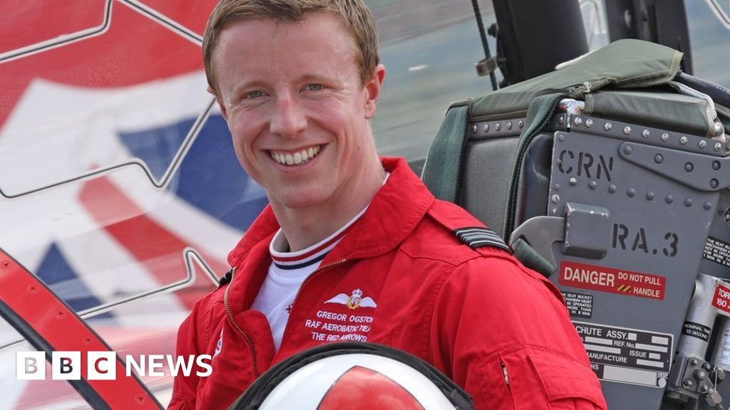 Red Arrows pilot praised for safe landing after bird strike - BBC News
