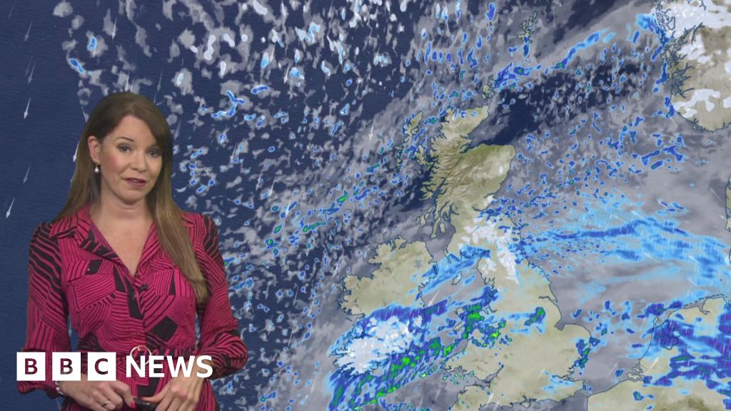 Watch: Weather forecast as snow blankets parts of the UK - BBC News