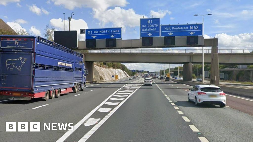 Men seen attacking person on M62 in West Yorkshire