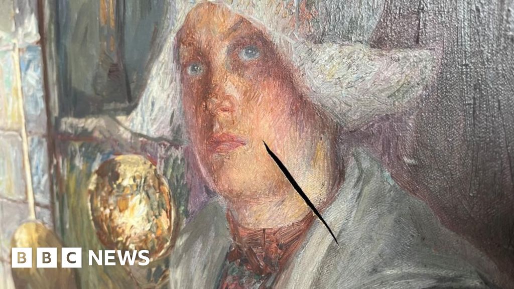 Festival exhibition features painting slashed by Hitler's guards