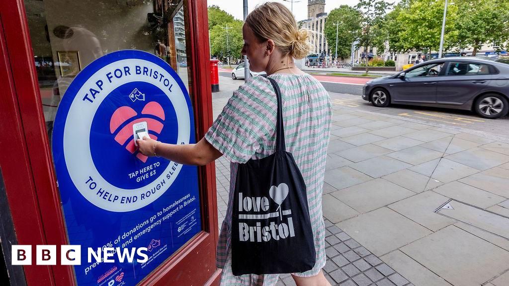 Bristol BIDs donate £20k to three homeless charities - BBC News