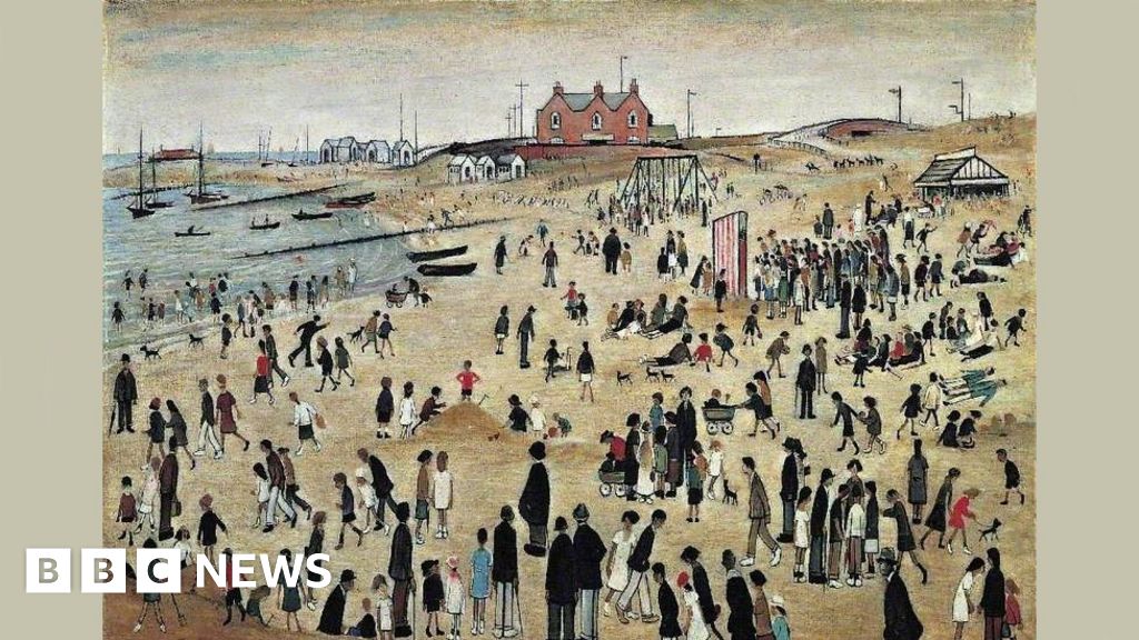 LS Lowry's links to Northumberland explored in new exhibition - BBC News