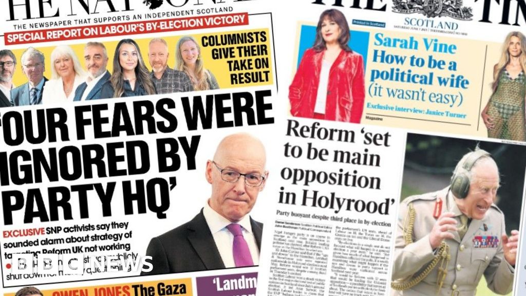 Scotland's papers: Parties react to Hamilton by-election result