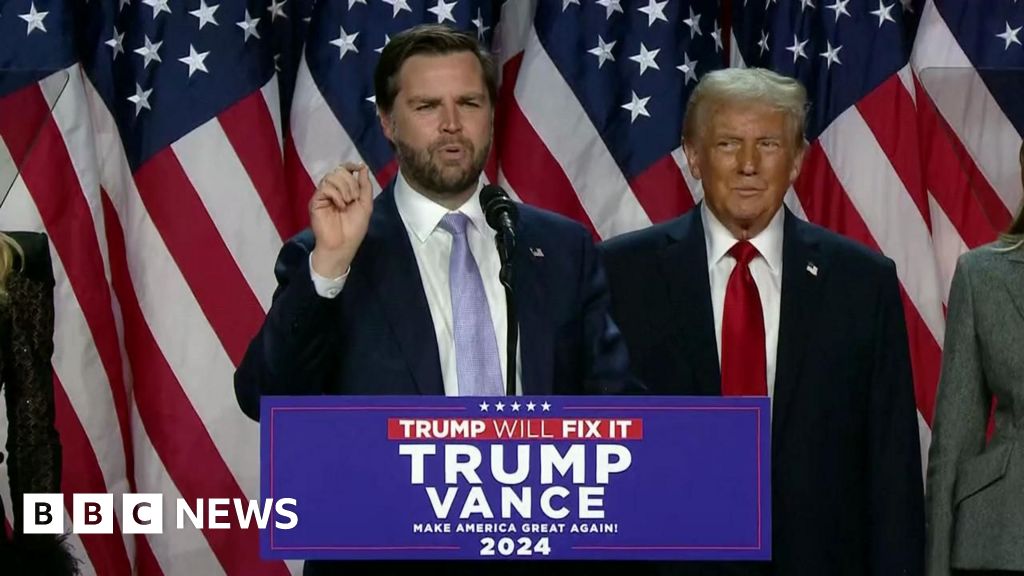 Trump win is 'greatest political comeback' says JD Vance - BBC News