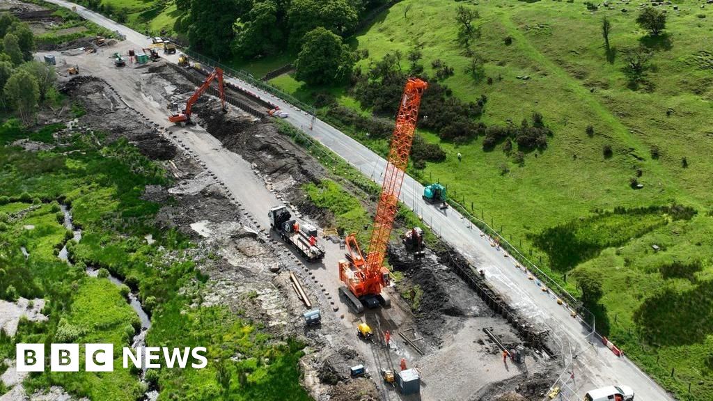 A59 Kex Gill: Road to reopen after months of repairs - BBC News