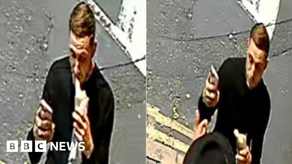 CCTV appeal after bouncer attacked by two men in Nottingham - BBC News