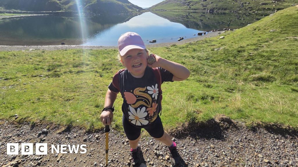 Girl, 6, from Stone does Snowdon charity hike in memory of nan