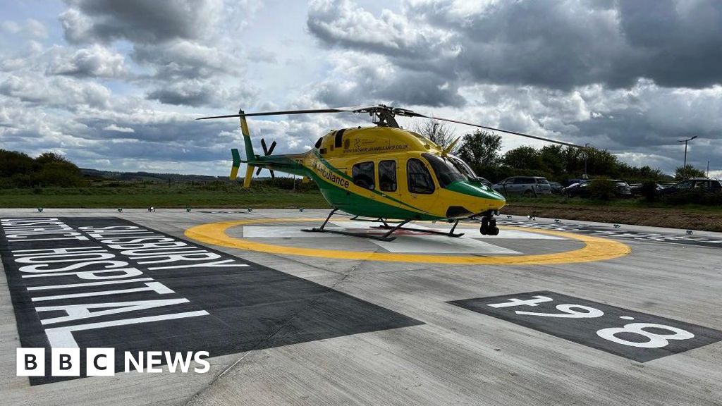 Salisbury District Hospital opens new £321k helipad - BBC News