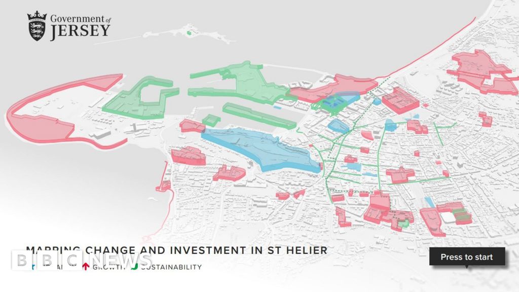 Interactive map to show how St Helier in Jersey is changing - BBC News