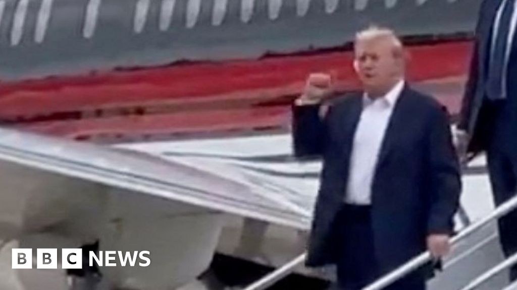 Video shows Trump arriving in Milwaukee for Republican National Convention