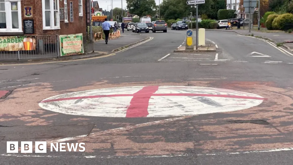 Worcestershire police investigate St George flags on roundabouts