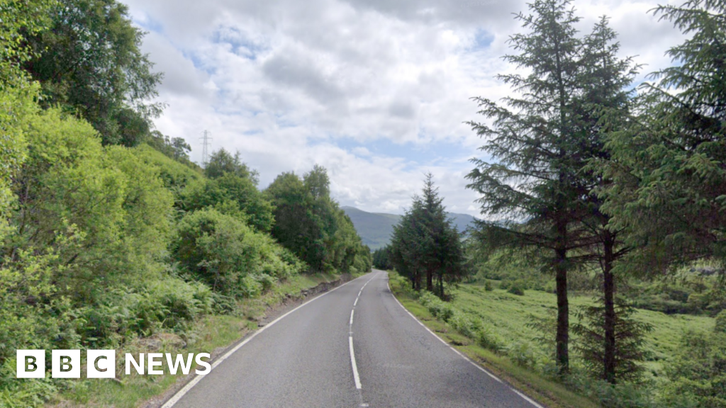Biker killed and another critical after crash near Glenogle - BBC News