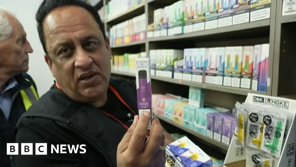 Thousands of illegal vapes and cigarettes seized in Erdington - BBC News