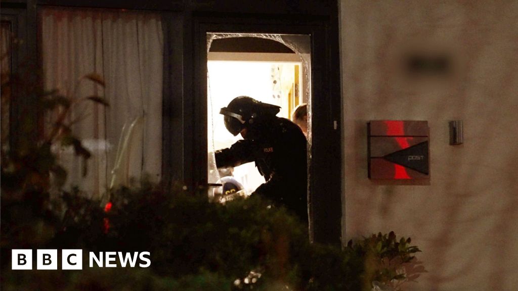 Watch the moment police force entry to house in dawn drugs raid