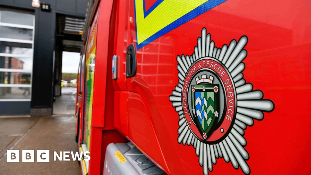 Sellafield park and ride car park bus fire