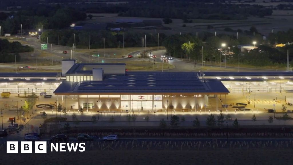 Drone video of Beaulieu Park station in Chelmsford before opening